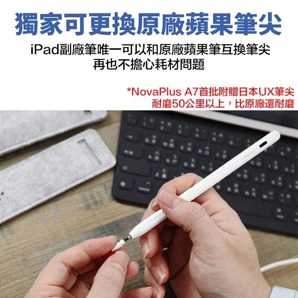 現貨 全新香港行貨 台灣 NovaPlus Pencil A7 藍芽操控手寫繪圖筆 （iPad 代用筆) 黑色, 電腦＆科技, 電腦周邊及配件, 電腦周邊產品 - Carousell