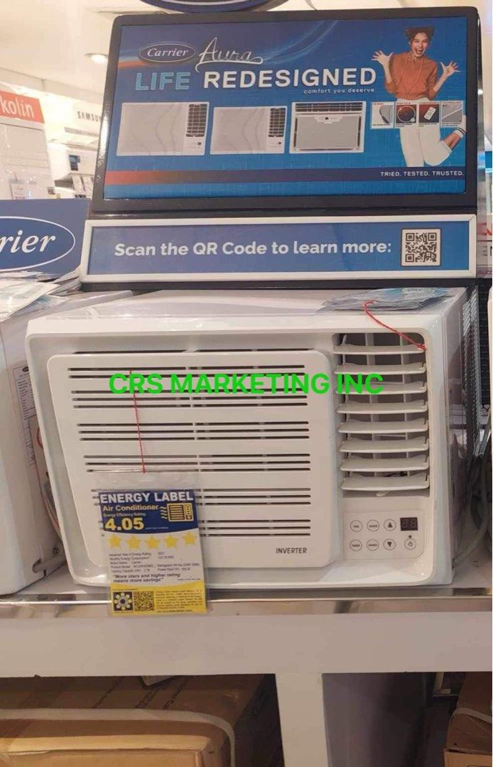 🪬 CARRIER WINDOW TYPE AIRCON INVERTER COMPACT SIZE AND CARRIER WINDOW ...