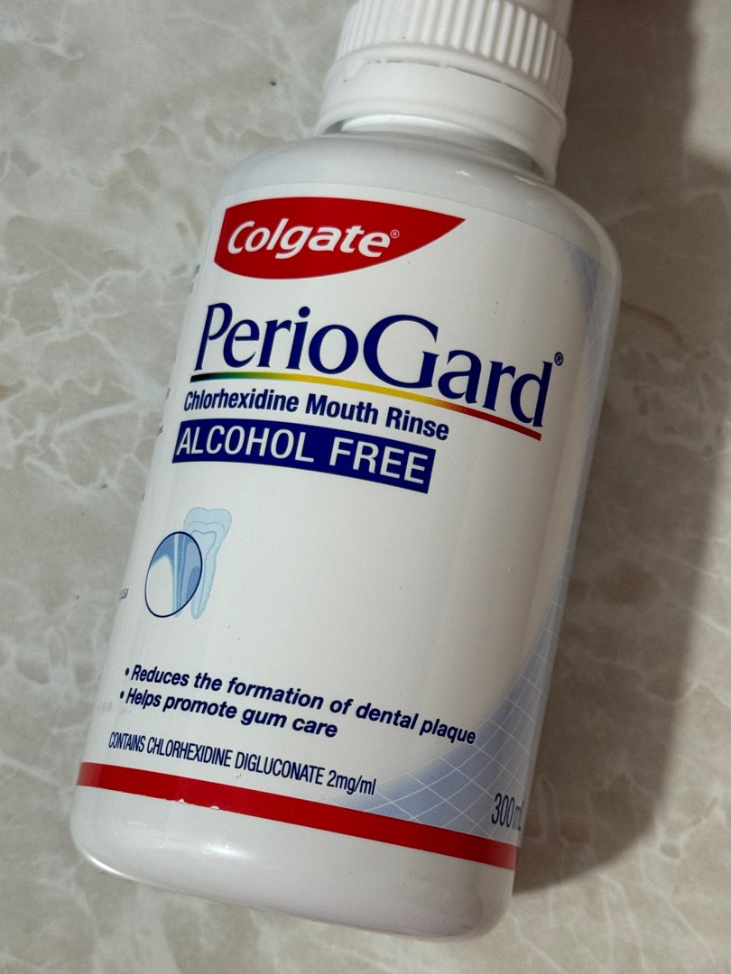高露潔 Colgate PerioGard 漱口水 無酒精 痱滋牙肉發炎口腔潰瘍喉嚨痛 手術前後適用 Chlorhexidine護齦配方 減少 ...
