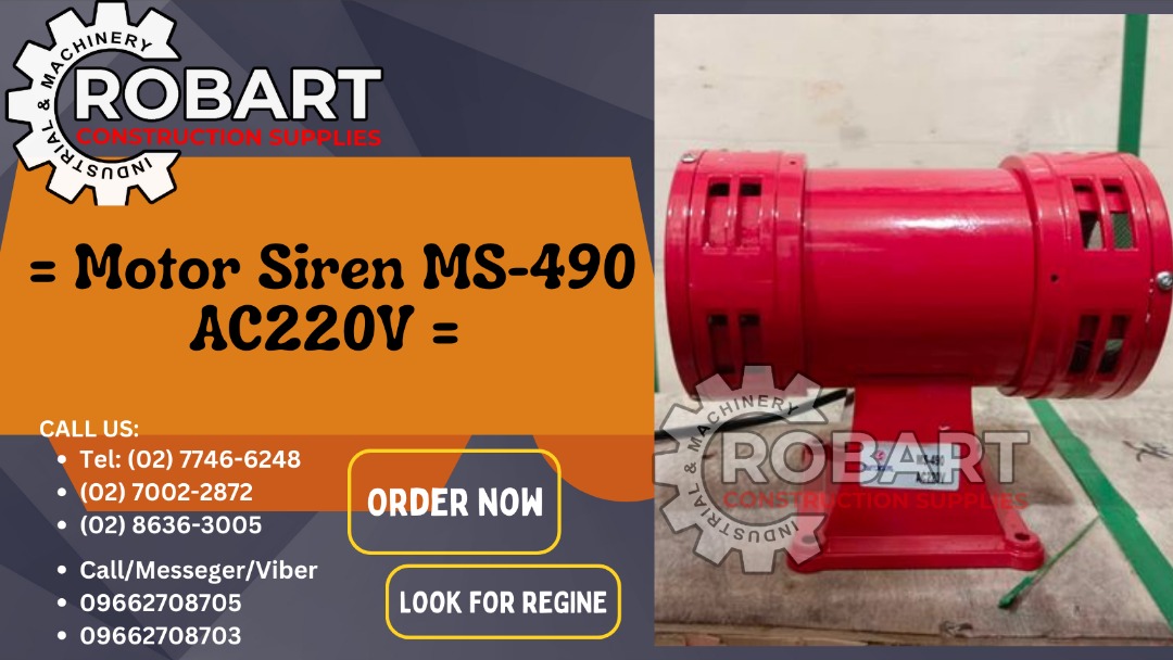 = Motor Siren MS-490 AC220V =, Commercial & Industrial, Construction Tools & Equipment on Carousell
