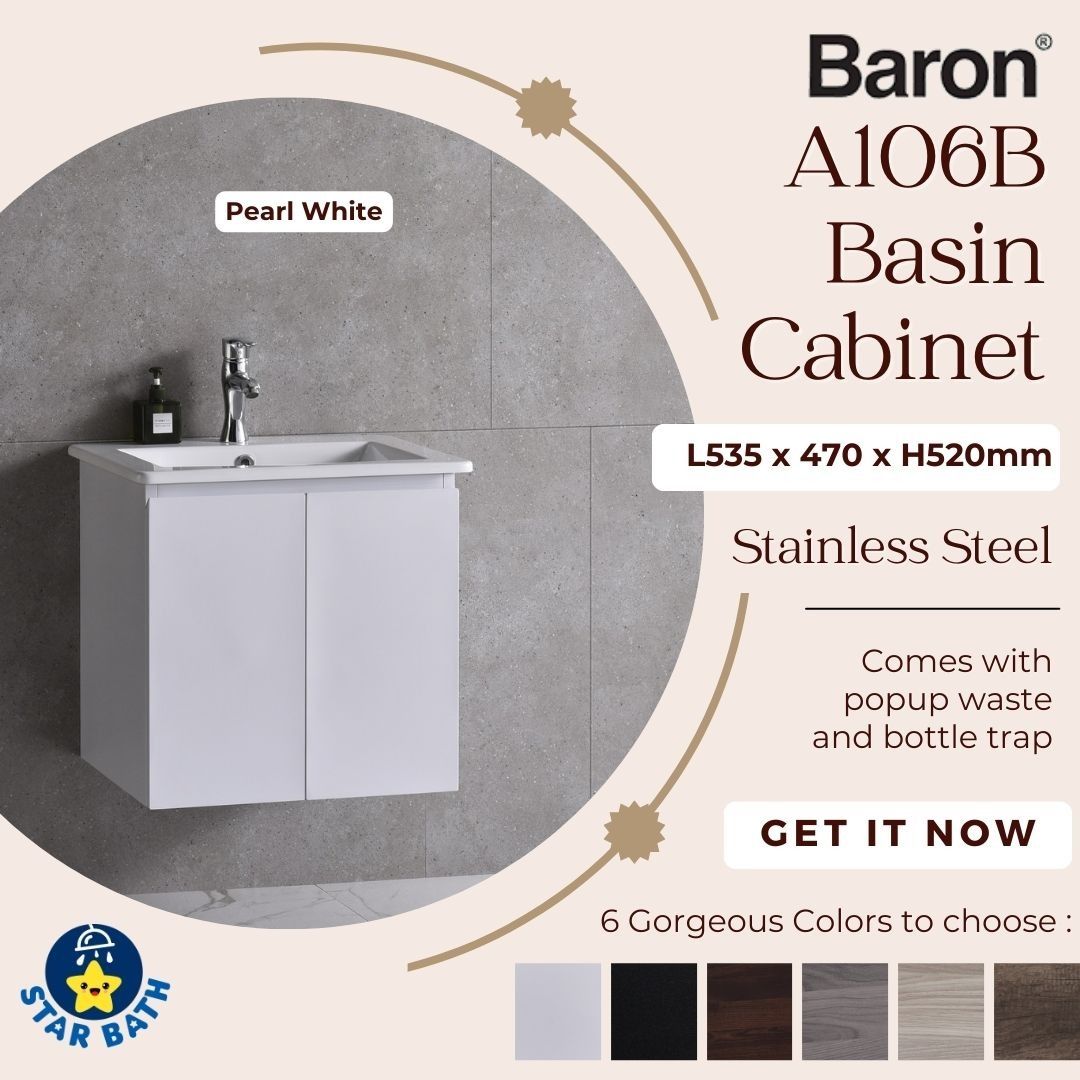 A106B Baron Stainless Steel Basin Cabinet, Furniture & Home Living ...