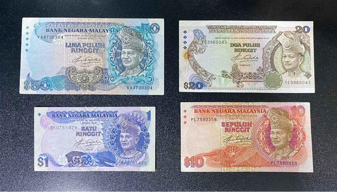 A27 - Fifth Series Malaysia Ringgit RM1, RM10, RM20, RM50, Hobbies ...