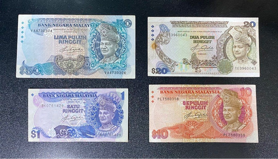 A27 - Fifth Series Malaysia Ringgit RM1, RM10, RM20, RM50, Hobbies ...