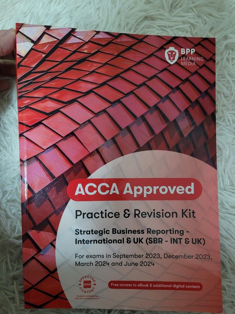 ACCA BPP Strategic Business Reporting SBR (For exam Mar 2024 & Jun 2024 ...