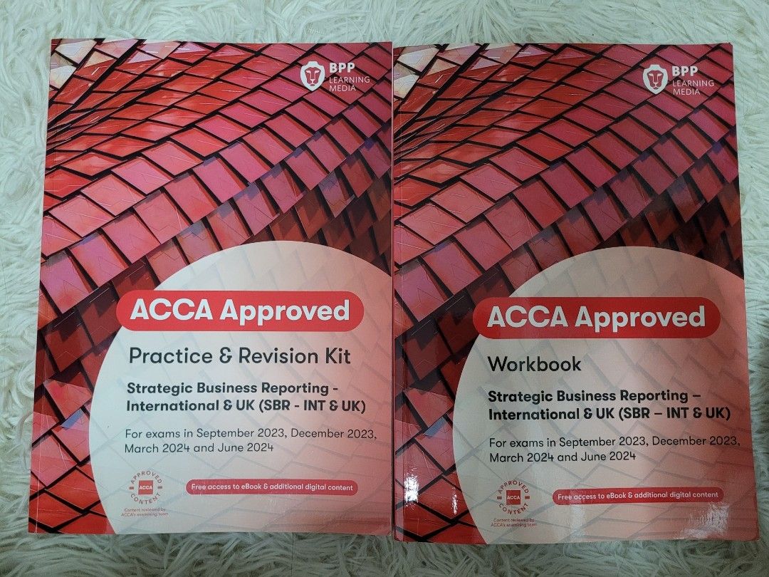 ACCA BPP Strategic Business Reporting SBR (For exam Mar 2024 & Jun 2024), Hobbies & Toys, Books ...