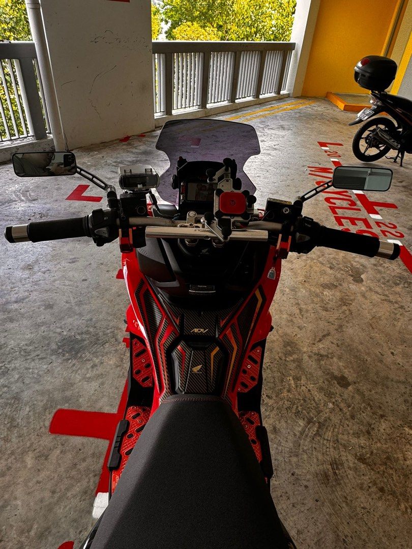 MOTORBIKE ADV150 Honda Red Colour (first owner), Motorcycles ...