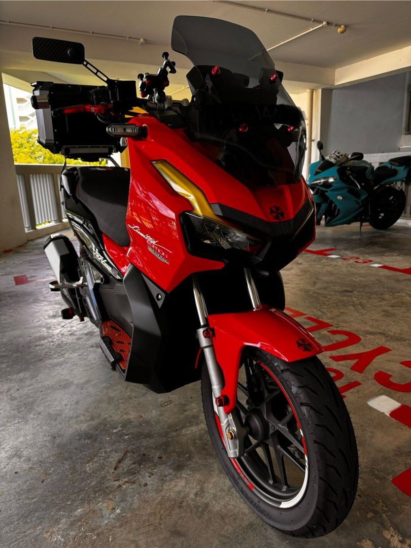 MOTORBIKE ADV150 Honda Red Colour (first owner), Motorcycles ...