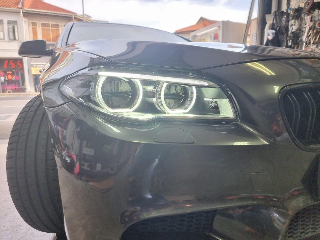 Aftermarket Retrofit BMW F10 2013 LCI Full LED Headlights on F10 2010 ...