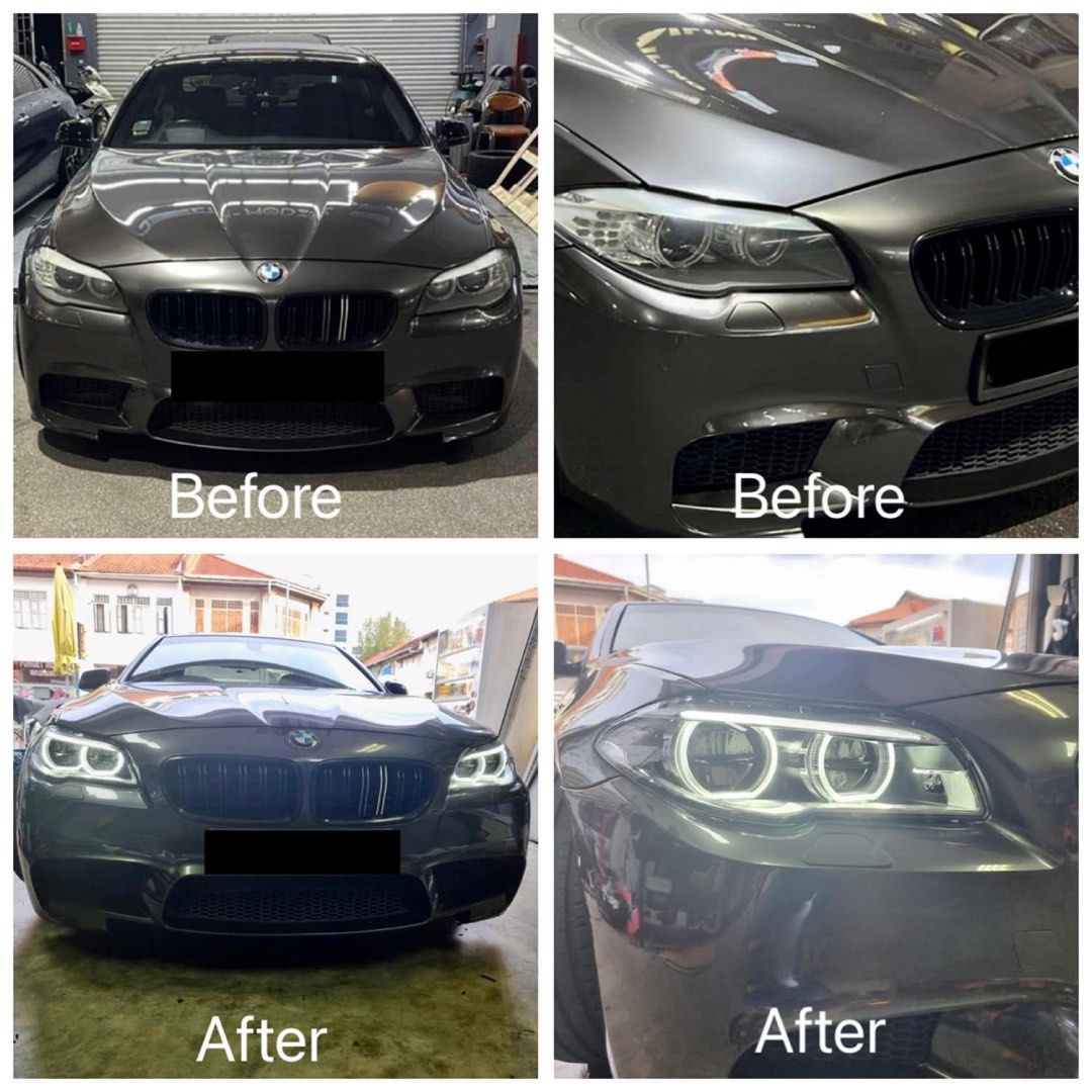 Aftermarket Retrofit BMW F10 2013 LCI Full LED Headlights on F10 2010 ...