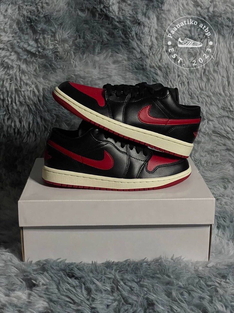 Jordan 1 low Bred Sail, Women's Fashion, Footwear, Sneakers on Carousell
