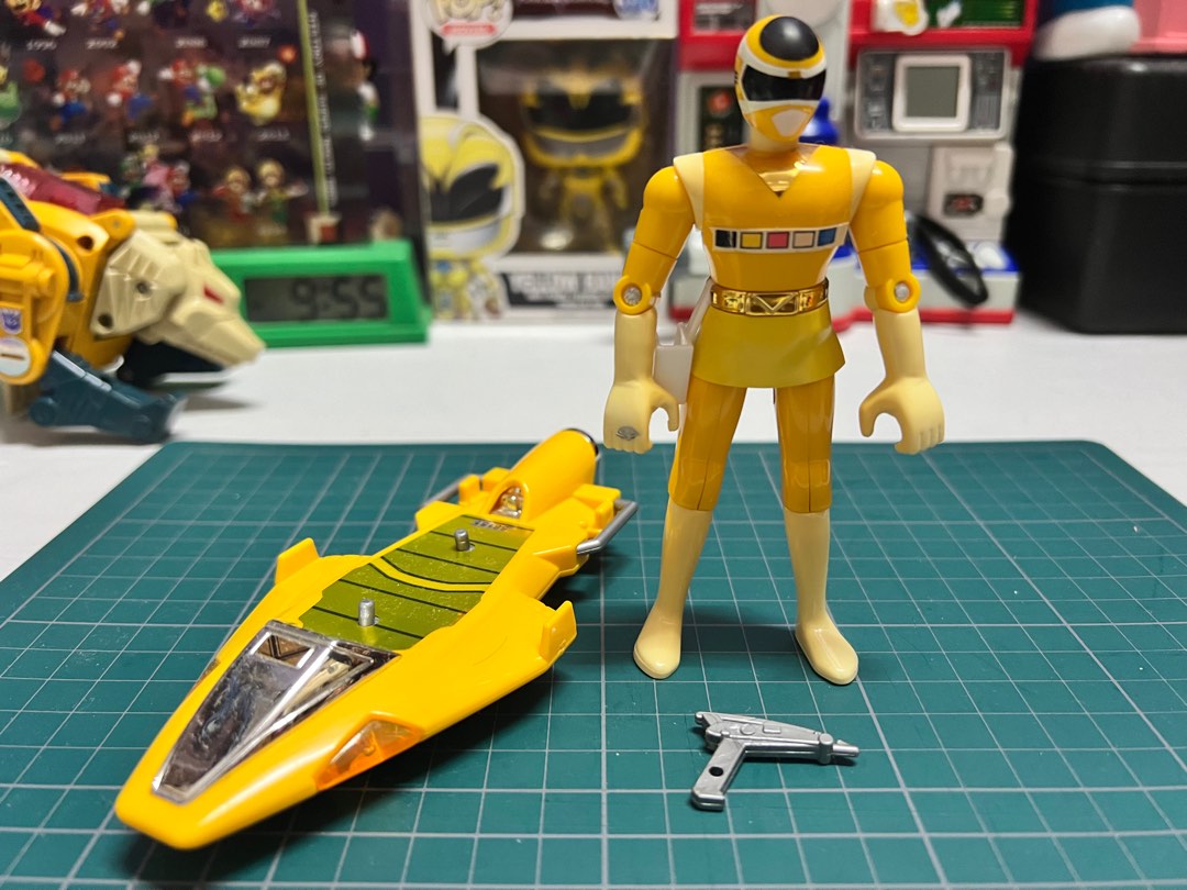 BANDAI 1997 Super Sentai Megaranger Cyber Slider Series 4 Mega Yellow ...