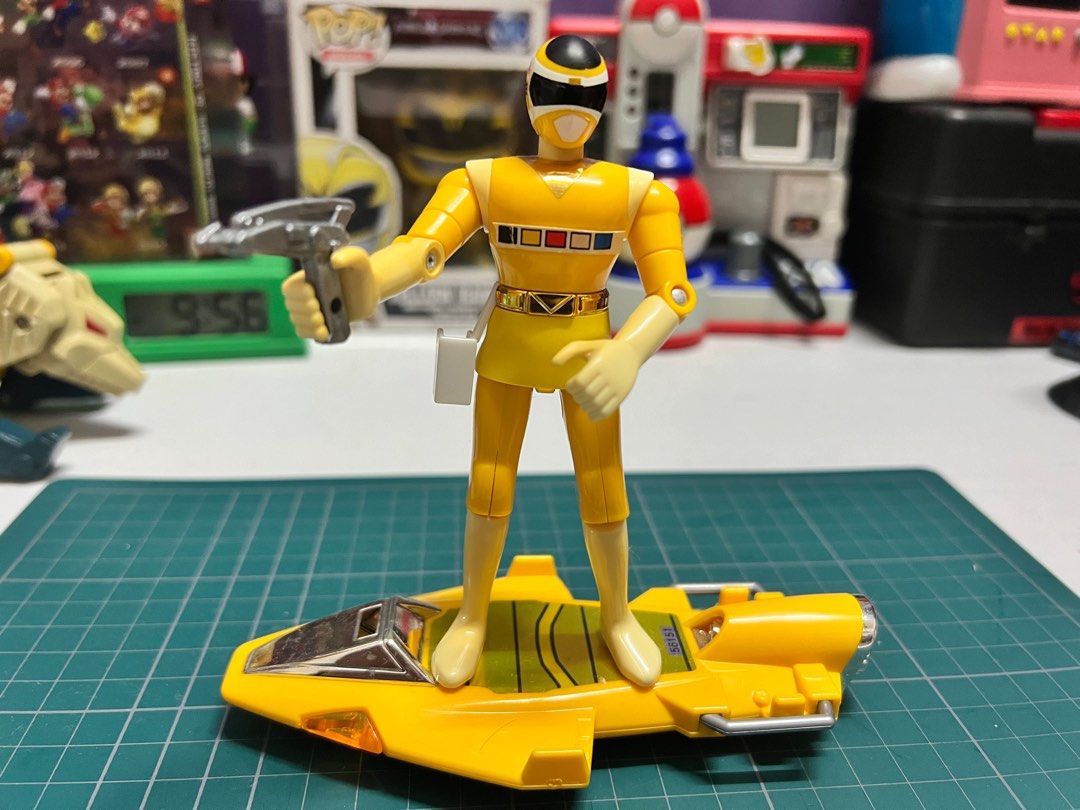 BANDAI 1997 Super Sentai Megaranger Cyber Slider Series 4 Mega Yellow ...