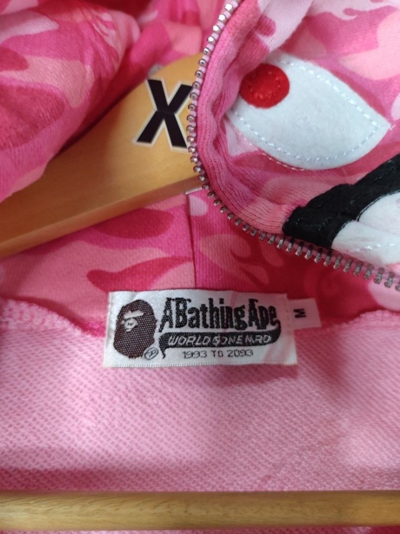 BAPE Fire Camo Shark Full Zip Hoodie, Men's Fashion, Coats, Jackets and ...