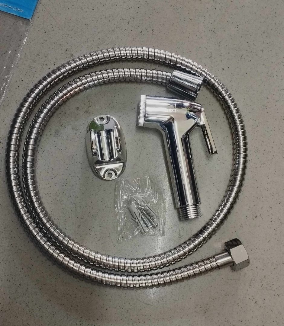 Bidet / Abs Chrome Bidet with Hose Spray Gun for Toilet Spray 1.2mtrs ...