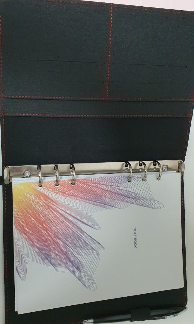 Black hard cover diary with pen and box, Hobbies & Toys, Stationery ...