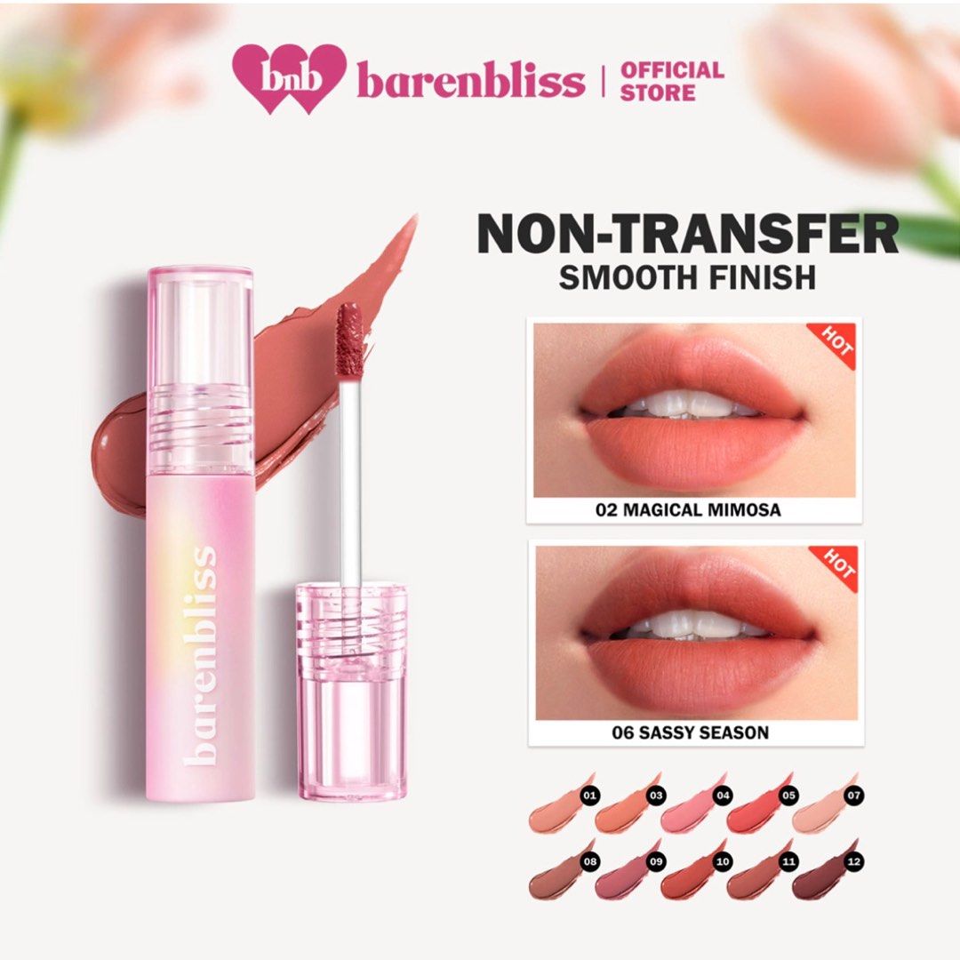BNB barenbliss Korean Bloomatte Tint CHERRY BLOSSOM, Beauty & Personal ...