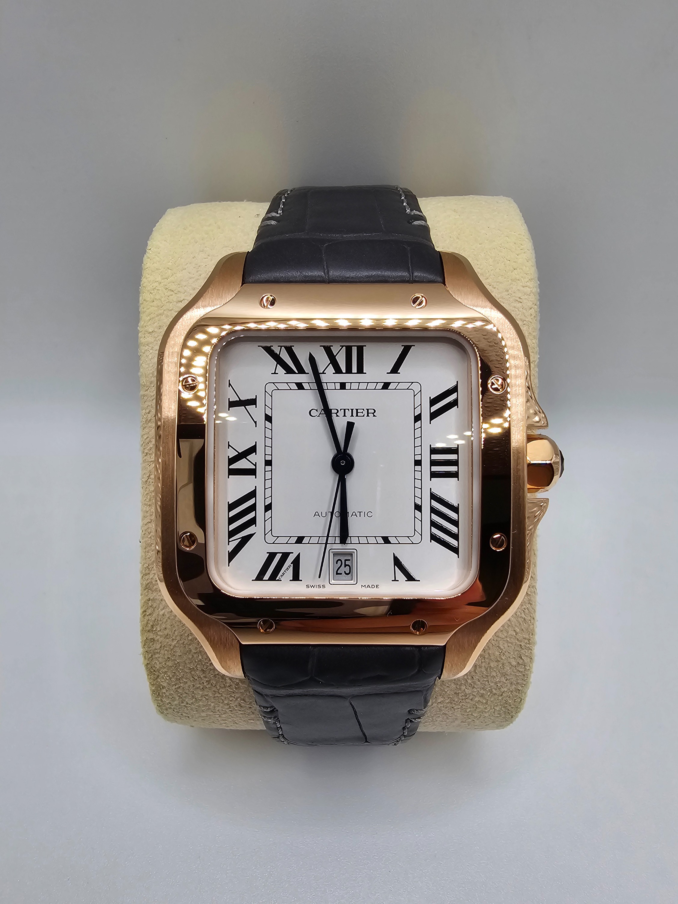 Brand New Cartier Santos De Cartier L Model, Luxury, Watches on Carousell