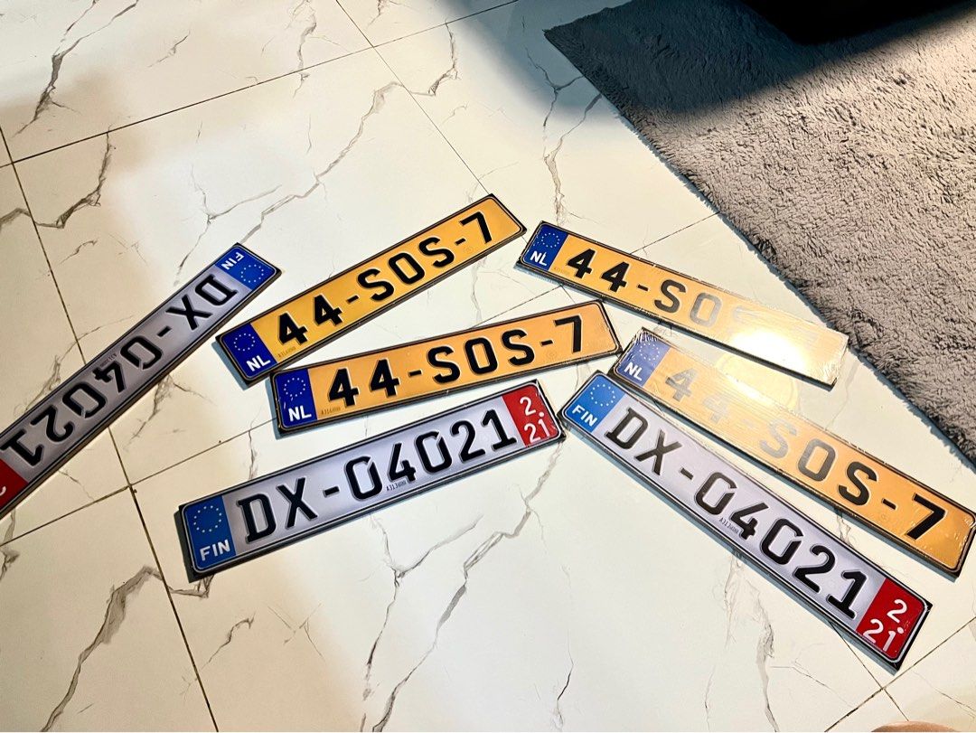 Car Plate Garage Wall Decor, Furniture & Home Living, Home Decor, Wall ...