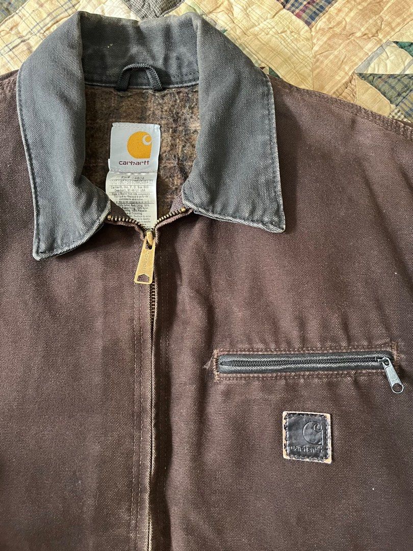 Carhartt Detroit Jacket J97 DKB, Men's Fashion, Coats, Jackets and Outerwear on Carousell