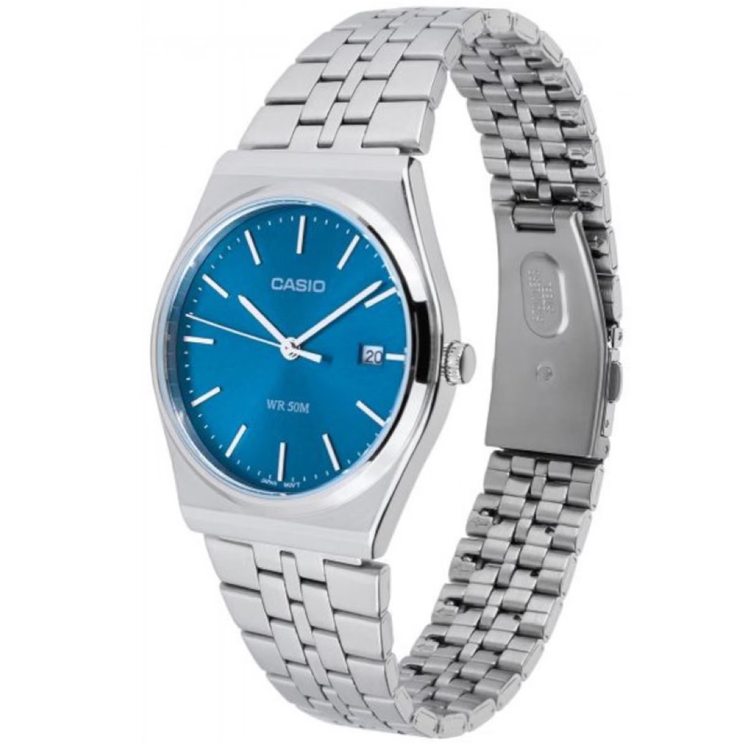 CASIO Standard MEN'S watch MTP-B145 series MTP-B145D-2A2 藍色面, 男裝, 手錶及配件 ...