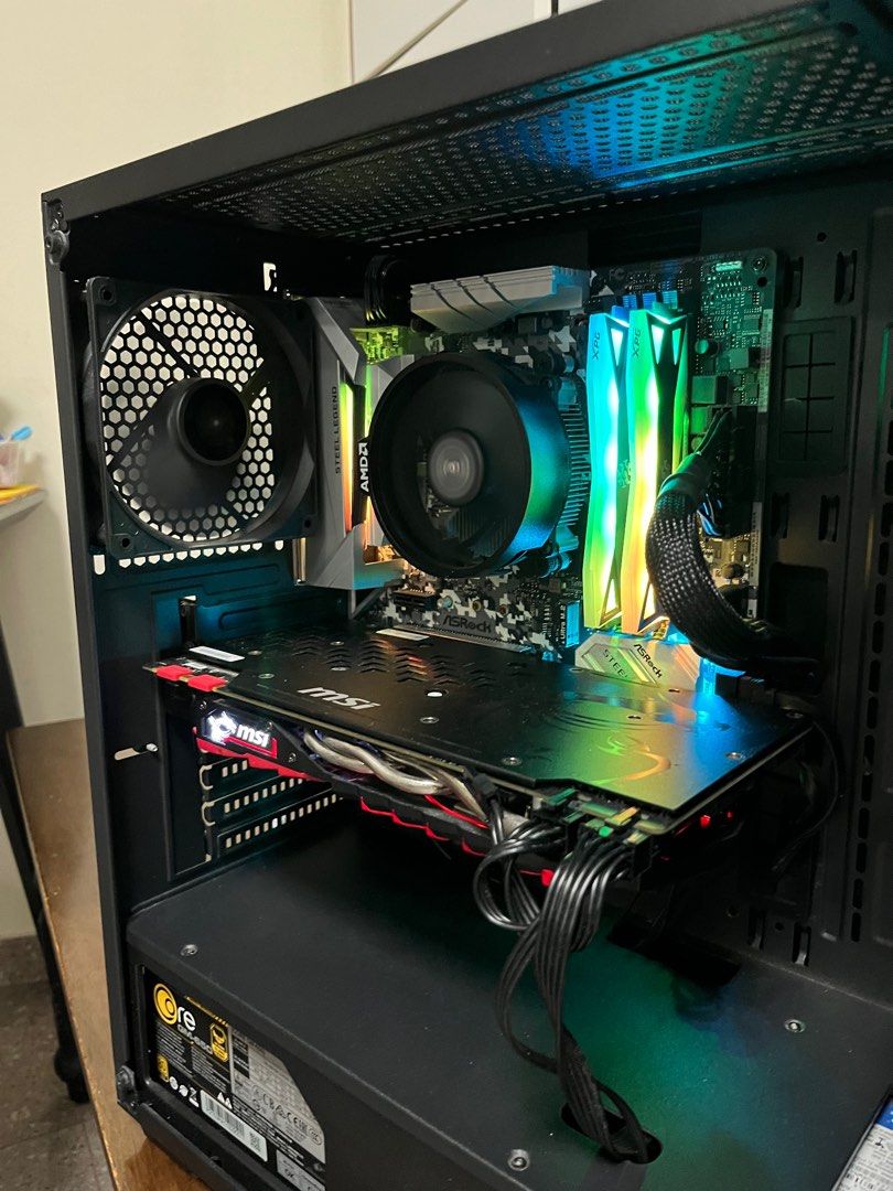 NEW RYZEN 5 GAMING PC DESKTOP CPU 3500 GTX 1070 8GB 16GB RAM 256GB SSD 1TB HDD 11 HOME OFFICE ...