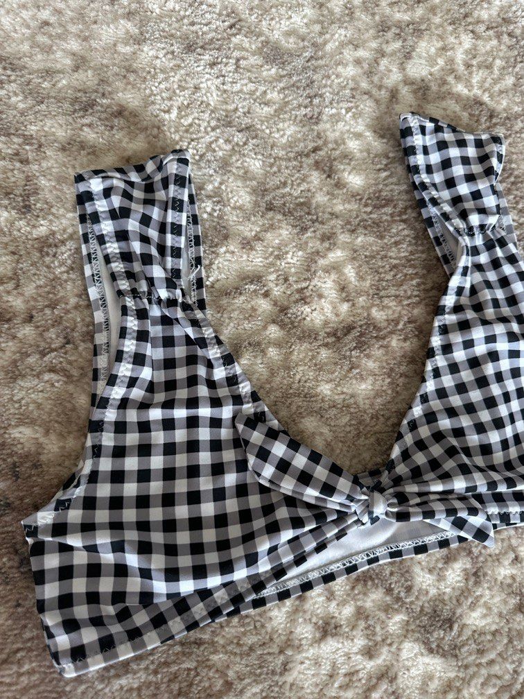 Checkered Swimsuit Bikini, Women's Fashion, Swimwear, Bikinis ...