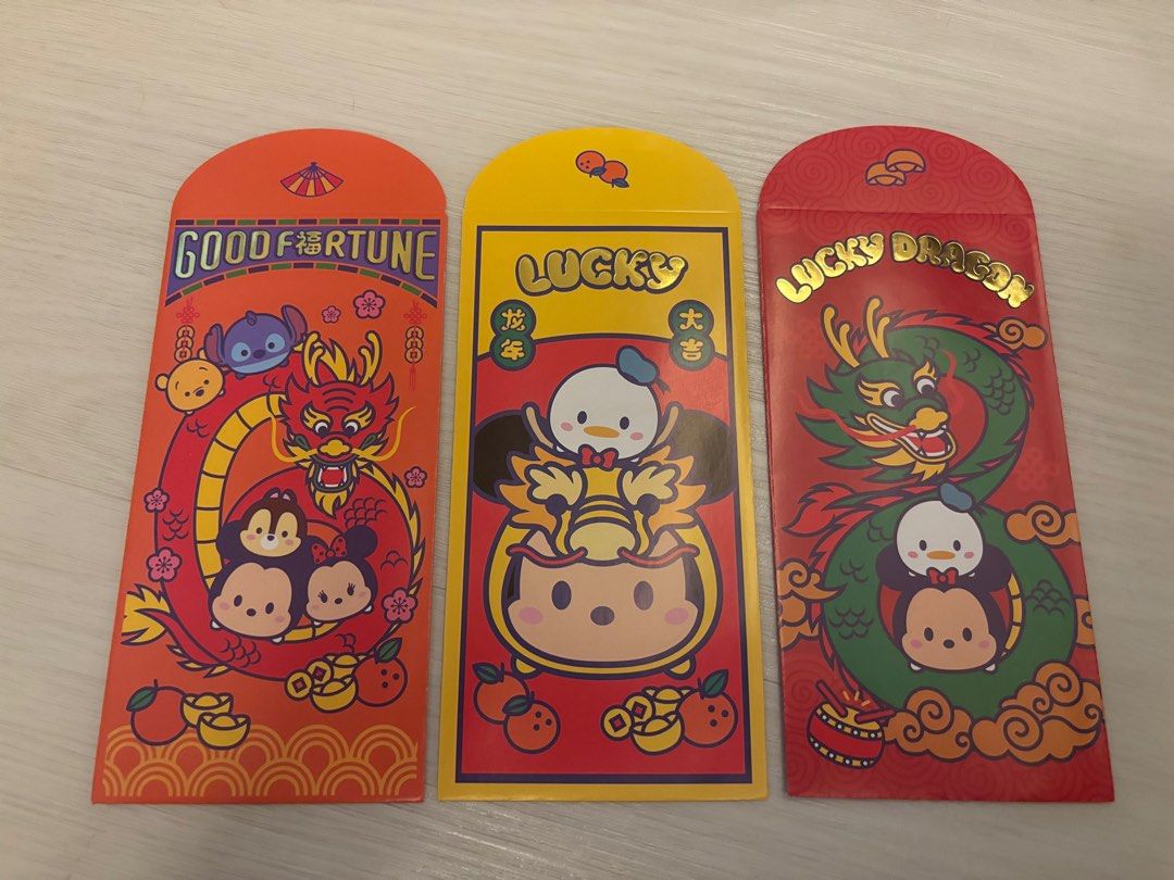 CNY Dragon year Red Packet 2024 - Kleenex, Hobbies & Toys, Stationery ...