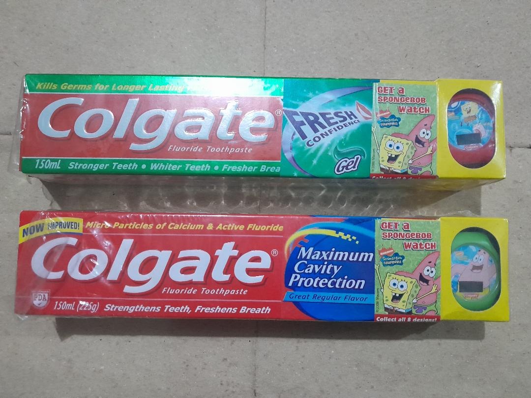 COLGATE Philippines Limited Edition SPONGEBOB SQUAREPANTS Complete Set ...