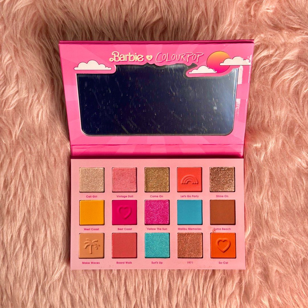 Colourpop x Malibu Barbie Eyeshadow Palette, Beauty & Personal Care ...