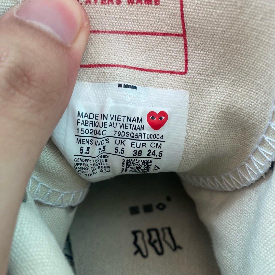 CONVERSE CDG PLAY HIGH CUT, Women's Fashion, Footwear, Sneakers on ...