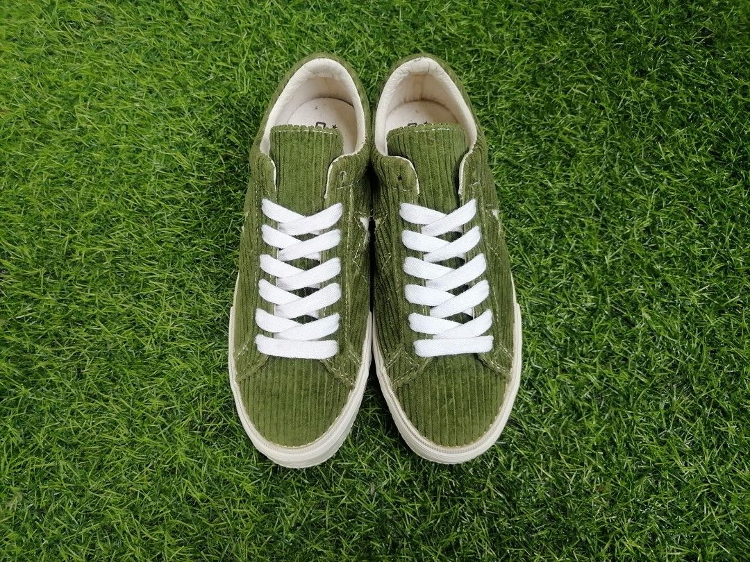 Converse X Mademe Corduroy Platform Garden Green, Women's Fashion ...