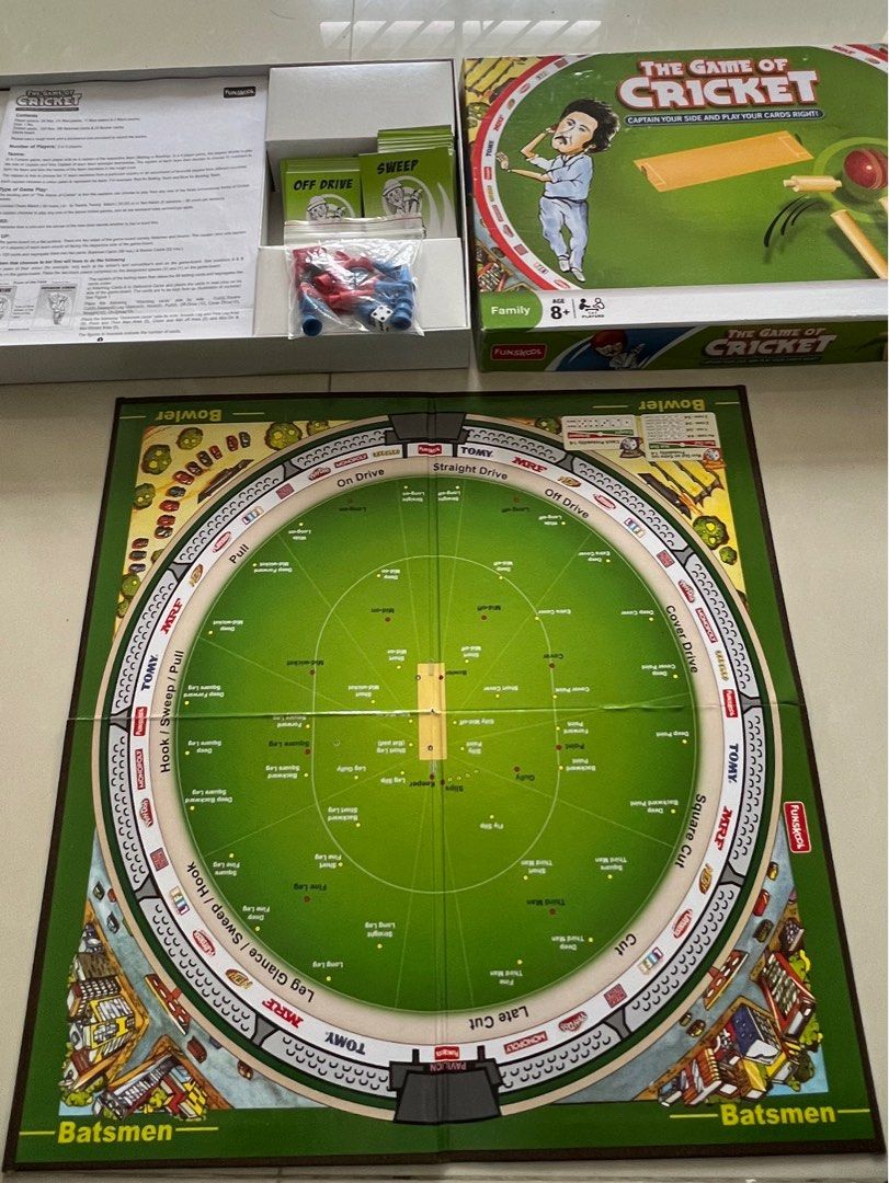 Cricket board game, Hobbies & Toys, Toys & Games on Carousell
