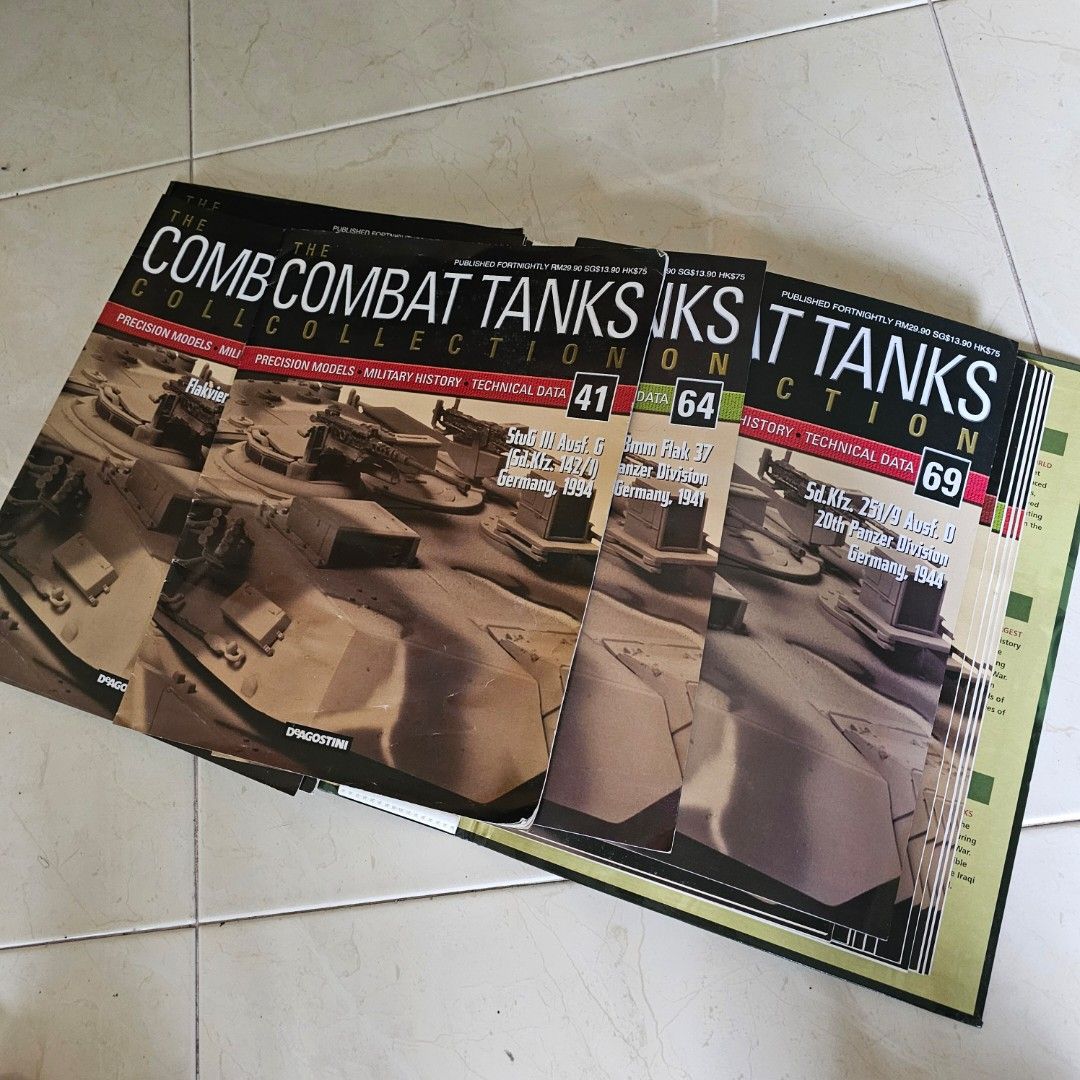 DeAgostini Combat Tanks Collection with binder, Hobbies & Toys, Books ...