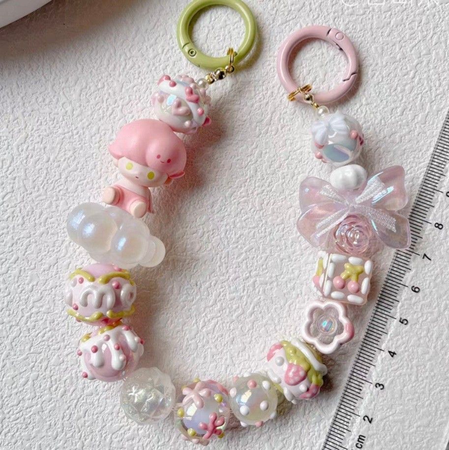 DIMOO PopMart Official PopBean Character Figurine Phone/ Bag Straps ...