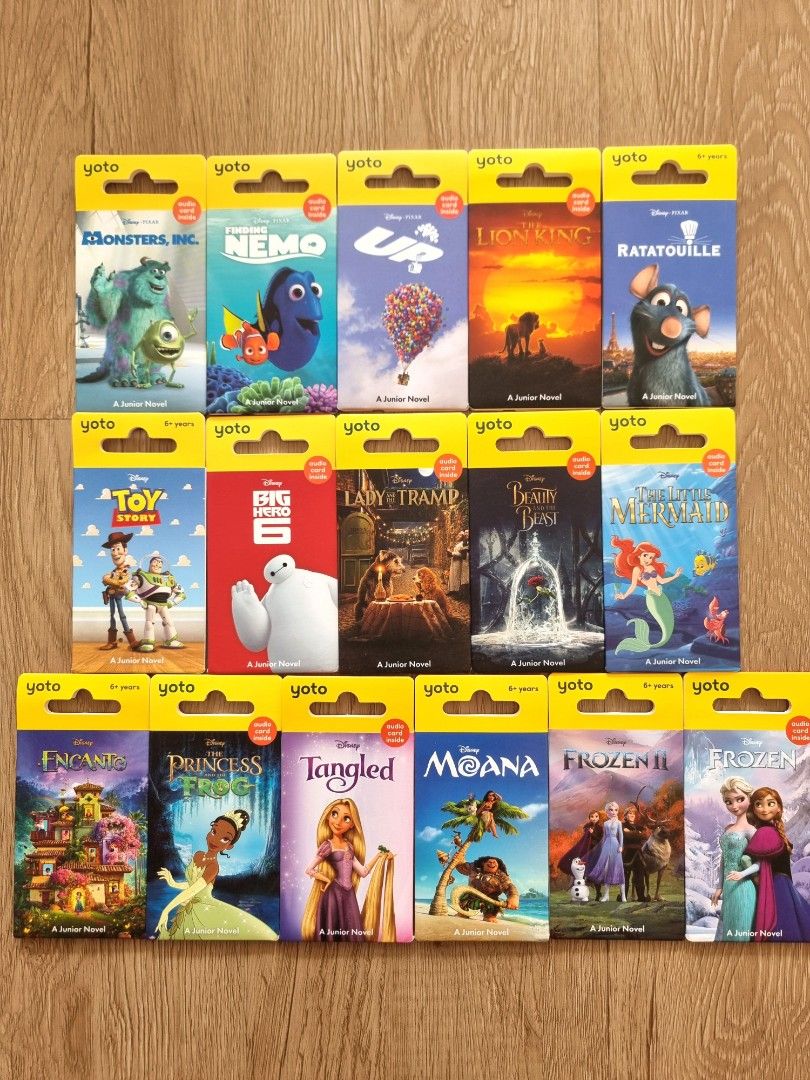 Disney Pixar Junior Novels Yoto cards Monsters Inc. / UP / Lion King ...