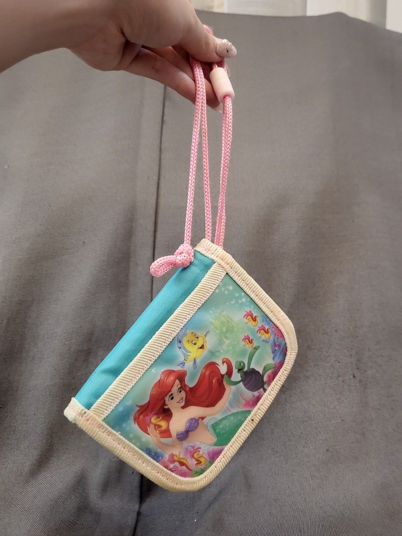 Disney Princess Ariel Wallet w/ Strap, Women's Fashion, Bags & Wallets ...