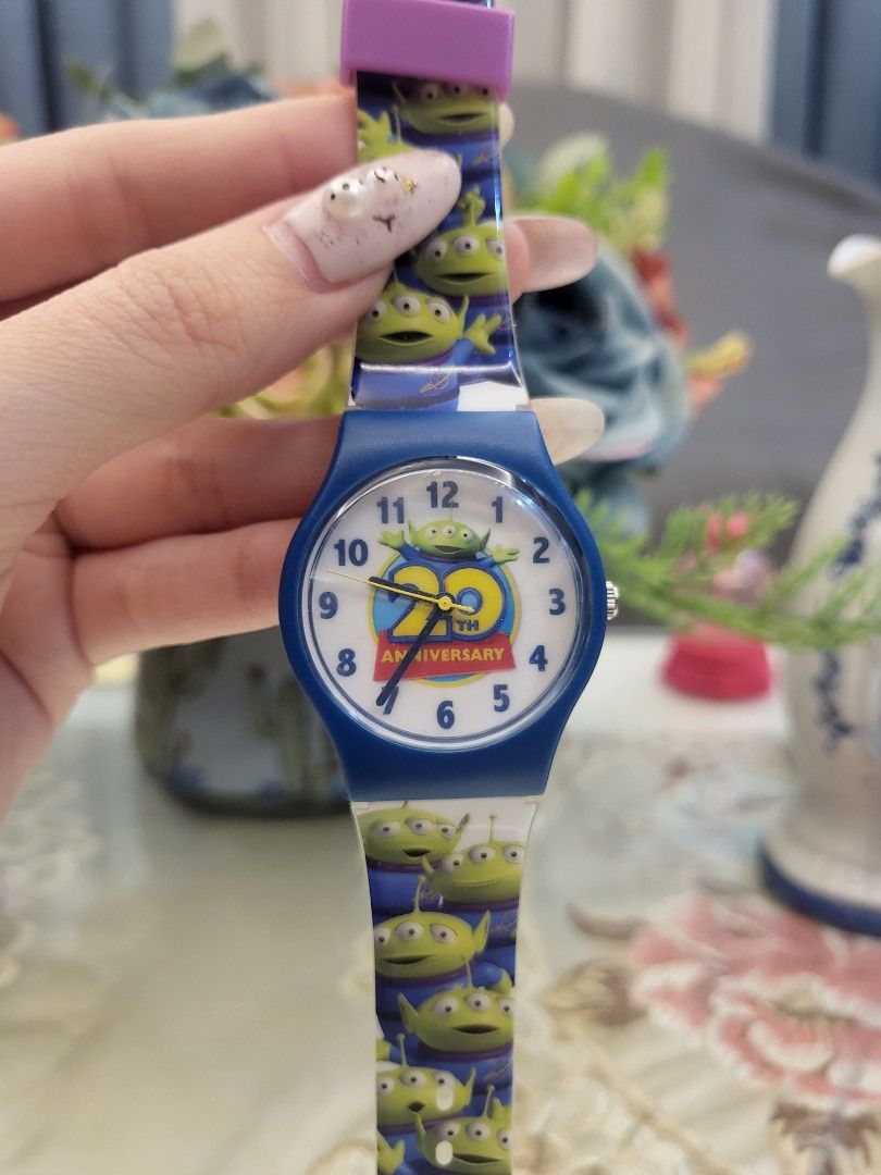 Disney Toy Story 20th Anniversary Little Green Men Kiddie Watch, Men's ...