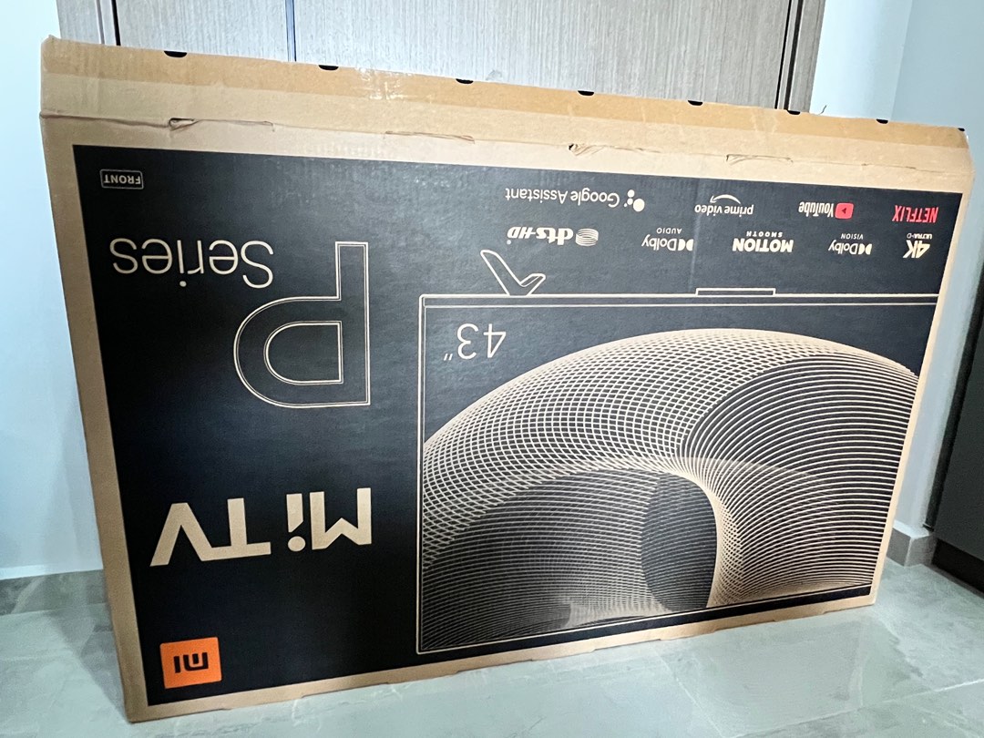 [empty tv box with styrofoam (excellent condition)] for 43” inch xiami ...