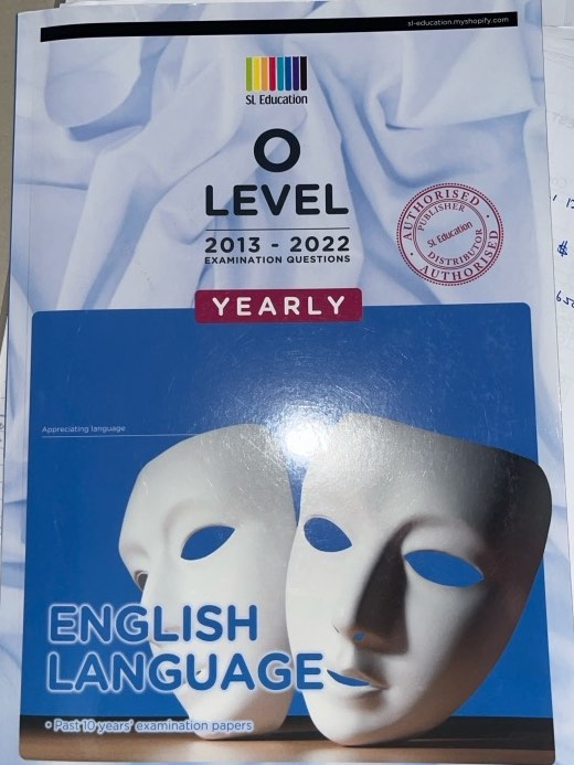 English Olvl TYS, Hobbies & Toys, Books & Magazines, Assessment Books ...