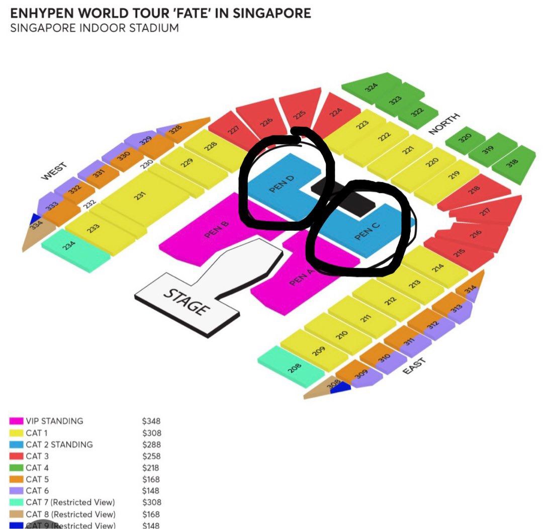 ENHYPEN 'FATE' WORLD TOUR IN SINGAPORE, Tickets & Vouchers, Event ...