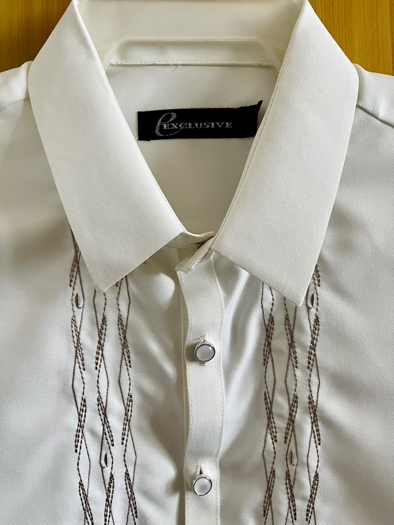 Exclusive Polo Barong, Men's Fashion, Tops & Sets, Formal Shirts on ...