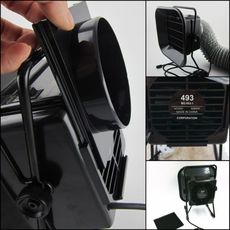 Exhaust fan Ventilation fan 50W, 4000RPM Extractor for Smoke, Dust ...