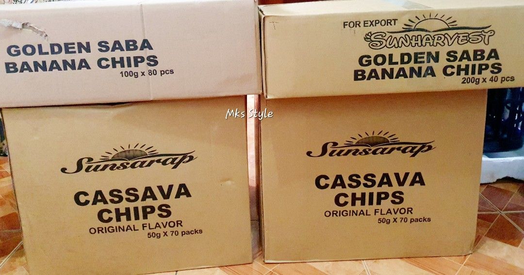 Export Quality Saba Bananachips 100g and 200g, Food & Drinks, Packaged ...