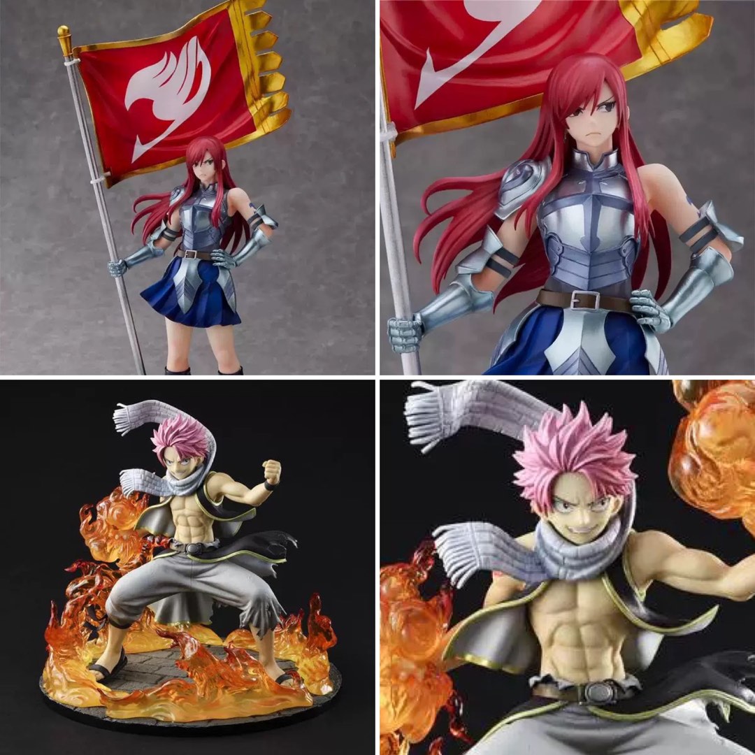 Fairy tail figure - Erza Scarlet - Natsu - Belfine, Hobbies & Toys ...