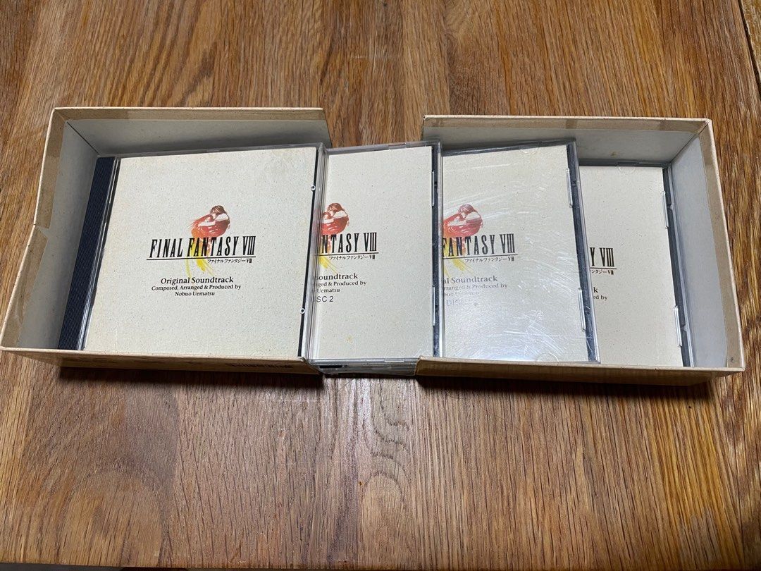 Final Fantasy VIII OST 4CD Box Collection, Hobbies & Toys, Music ...