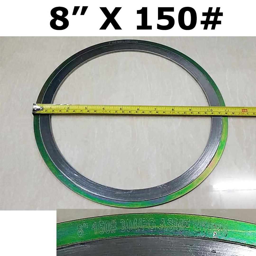 FLEXITALLIC GASKET 8" X 150# SPIRAL WOUND GASKET 304/FG ASME B16.20