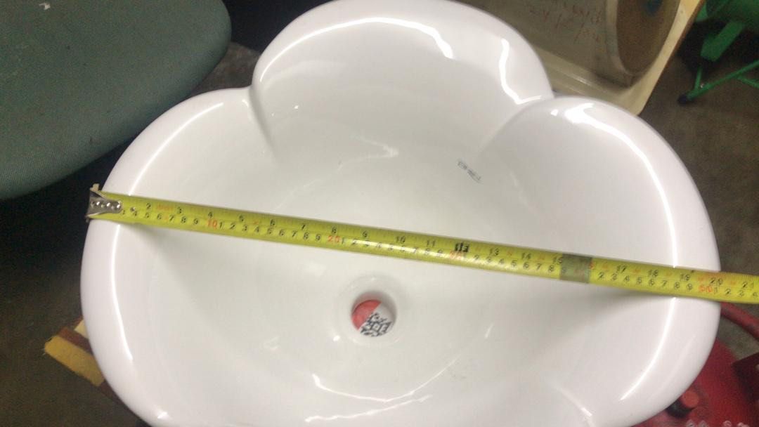 Flower shaped ORIN wash basin sink, Furniture & Home Living, Bathroom ...