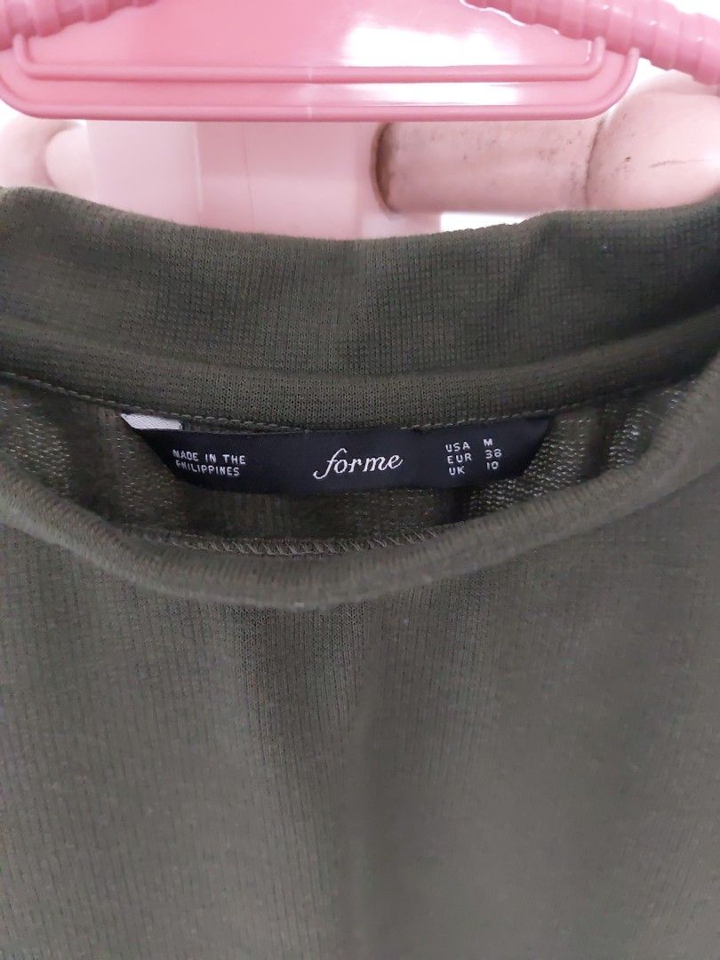 Forme Green Top, Women's Fashion, Tops, Shirts on Carousell