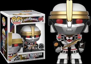 Funko Pop! Television: Mighty Morphin Power Rangers - White Ranger with ...