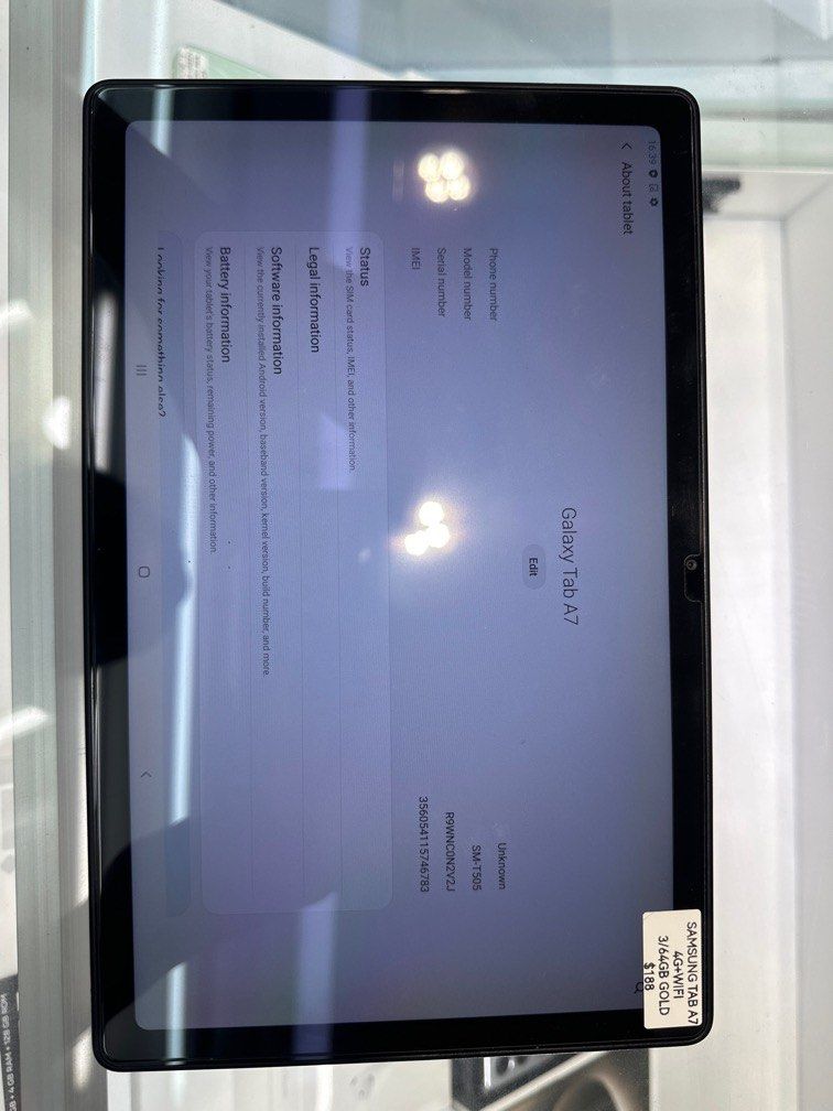 Galaxy Tab A7 LTE Gold 64GB, Mobile Phones & Gadgets, Tablets, Android on Carousell